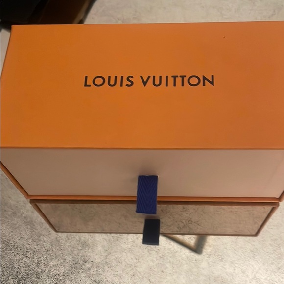 Louis Vuitton | Accessories | Louis Vuitton Orange Box With Blue Accent ...